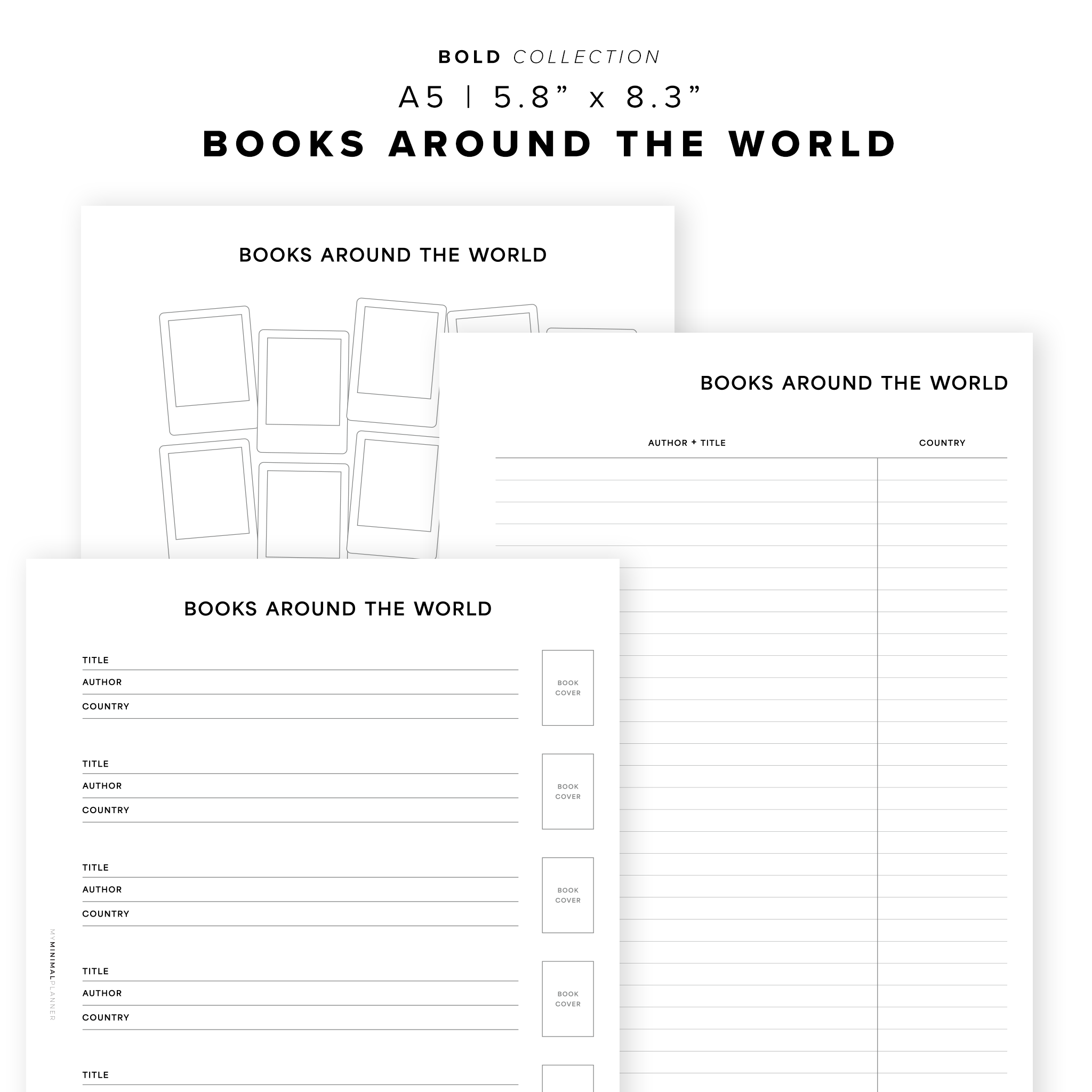 PR298 - Books Around the World Bundle - Printable Insert – My Minimal ...