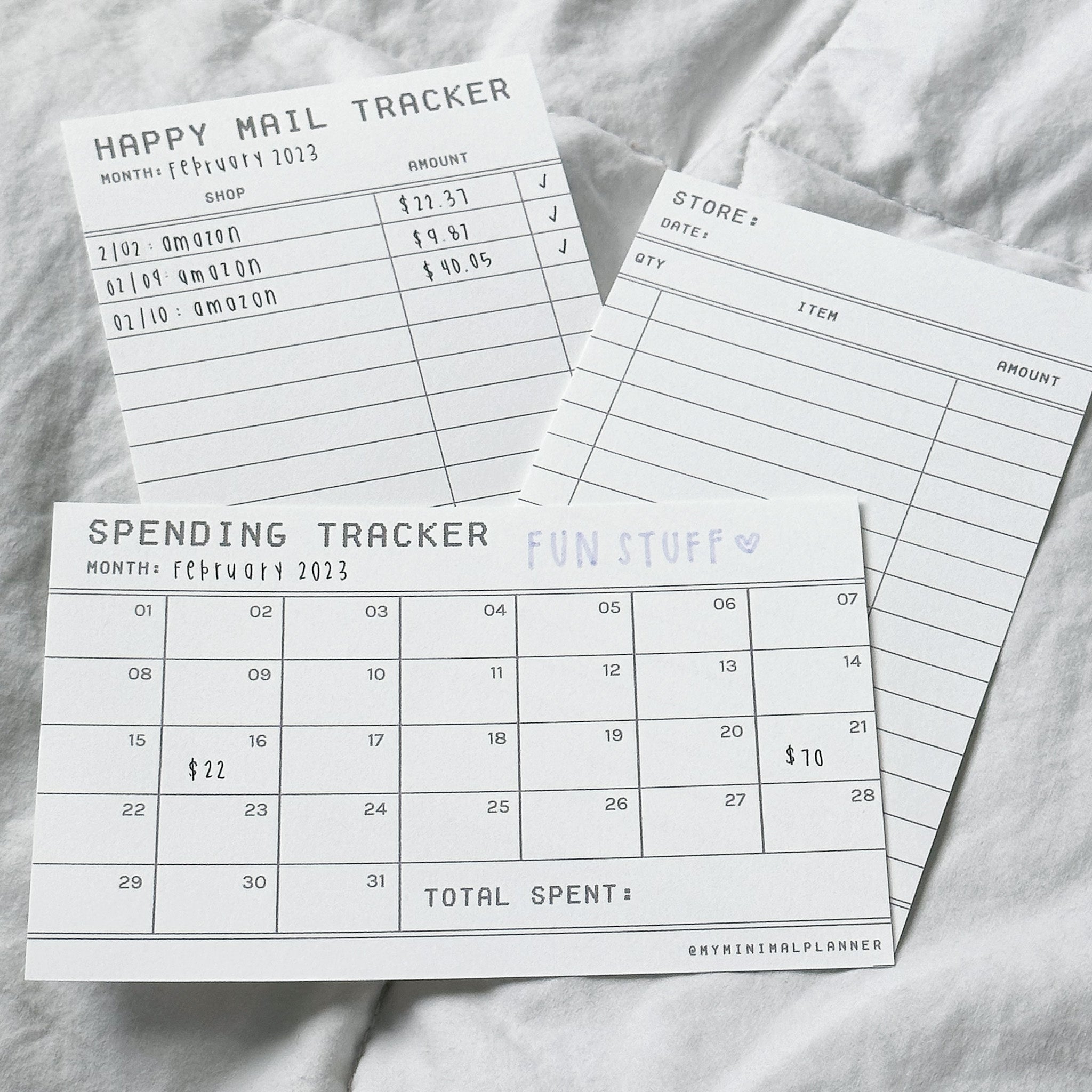 PPC17 - Happy Mail - Printable Planner Cards – My Minimal Planner