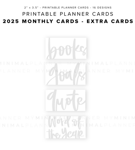 All Printable Products – My Minimal Planner