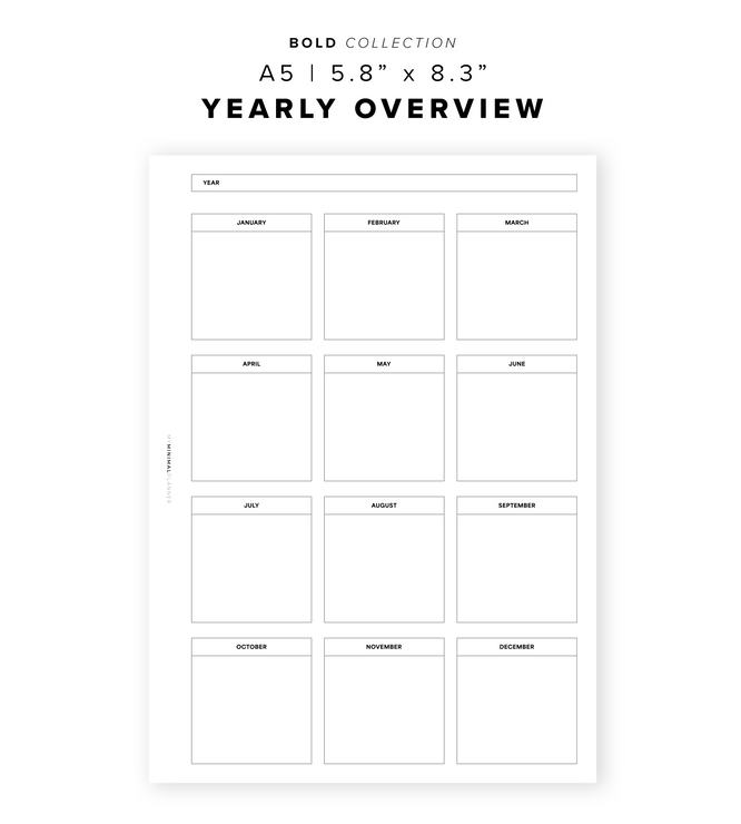 Printable Inserts – My Minimal Planner