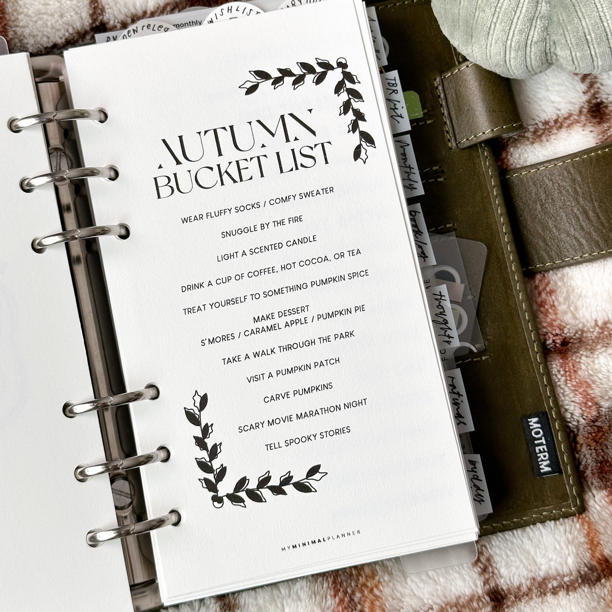 PRD175 - Autumn Bucket List - Printable Dashboard – My Minimal Planner