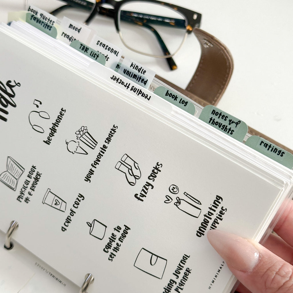 PRS03 - Bookish Headers - Printable Stickers – My Minimal Planner