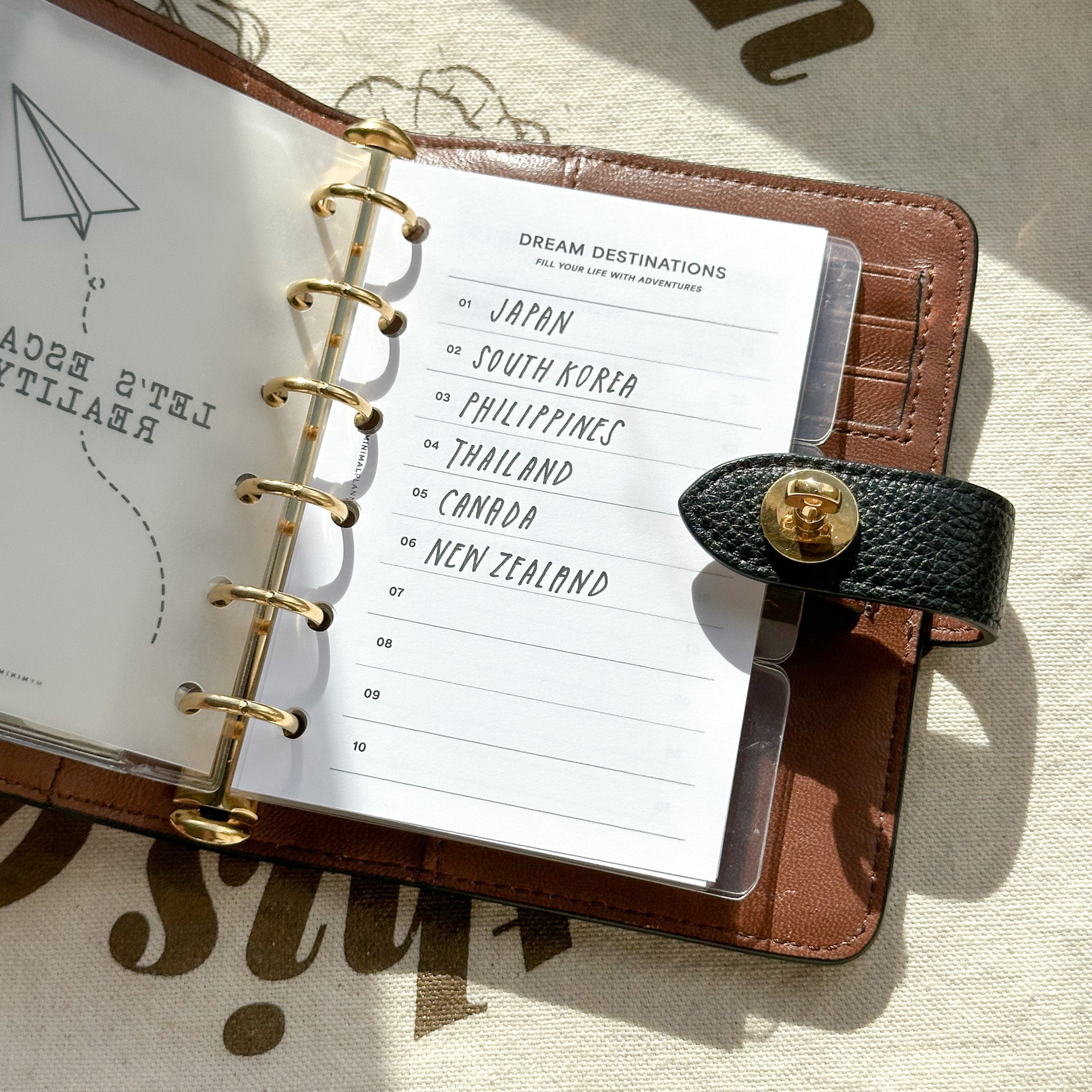 PR266 - Dream Destinations - Printable Insert – My Minimal Planner