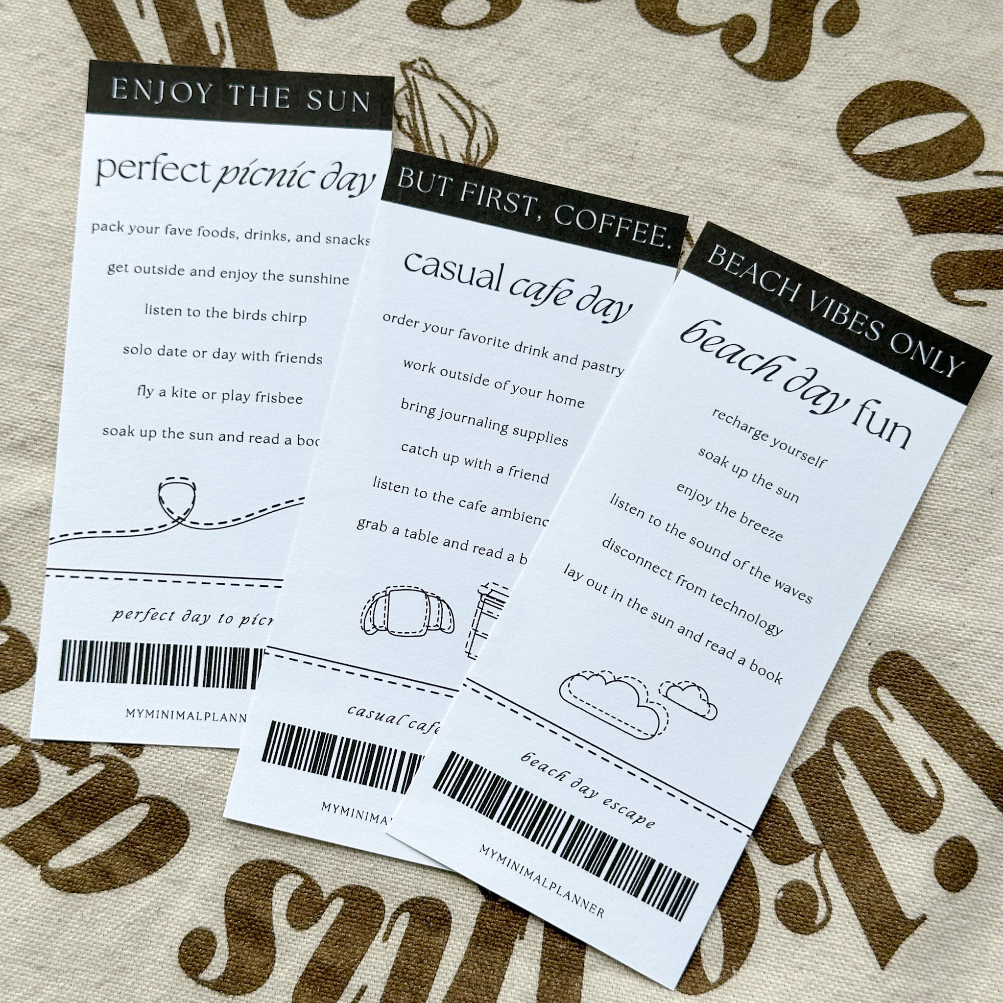 PPC28 - For ME 2 - Printable Planner Cards – My Minimal Planner