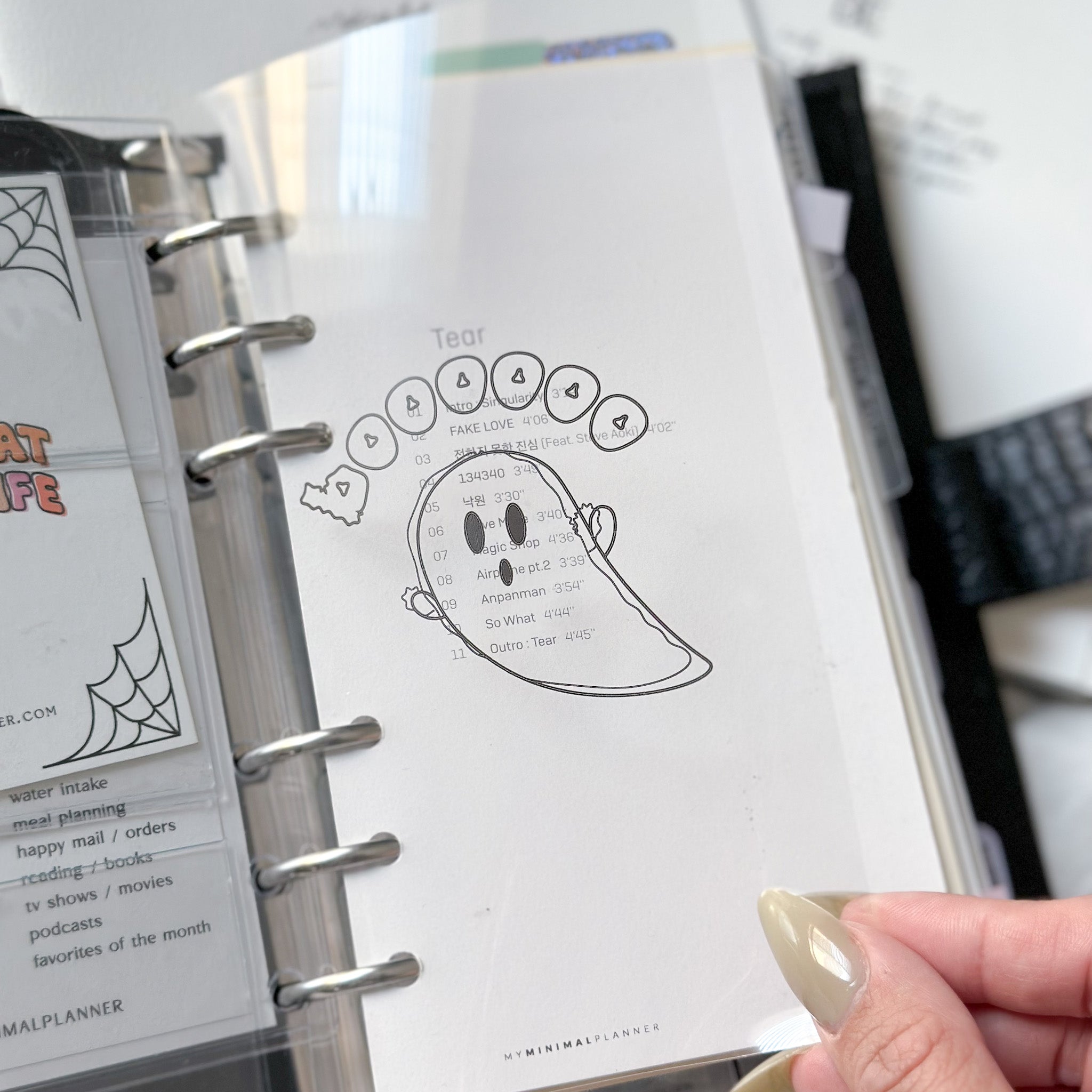 PRD168 - Ghost Boo - Printable Dashboard – My Minimal Planner