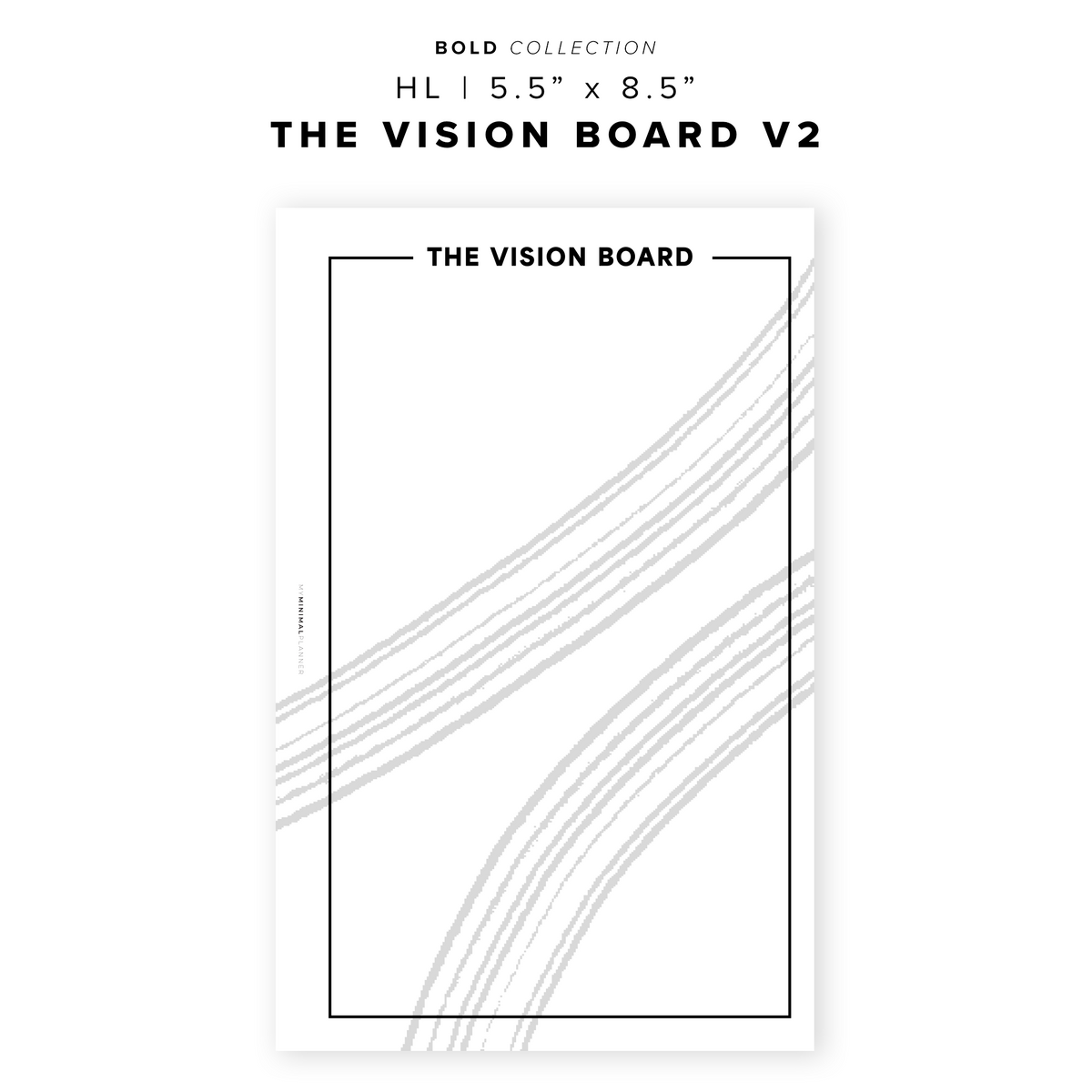 PR240 - The Vision Board V2 - Printable Insert – My Minimal Planner