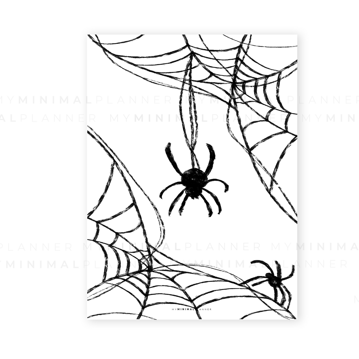 PRD214 - Hanging Spider Web - Printable Dashboard – My Minimal Planner