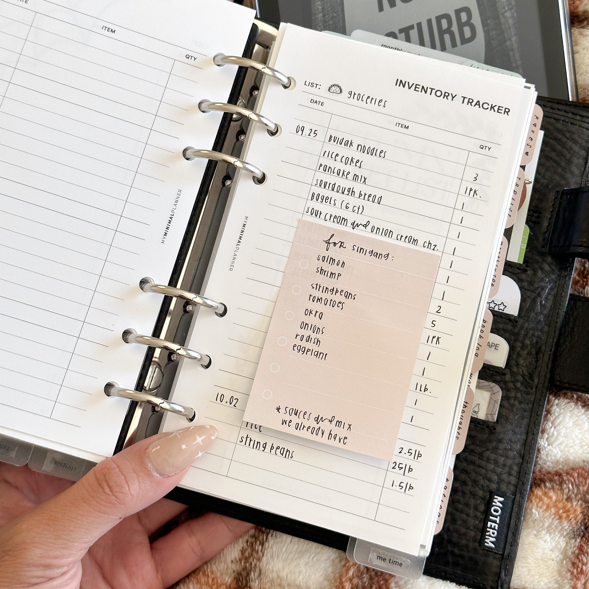 PR213 - Inventory Tracker - Printable Insert – My Minimal Planner