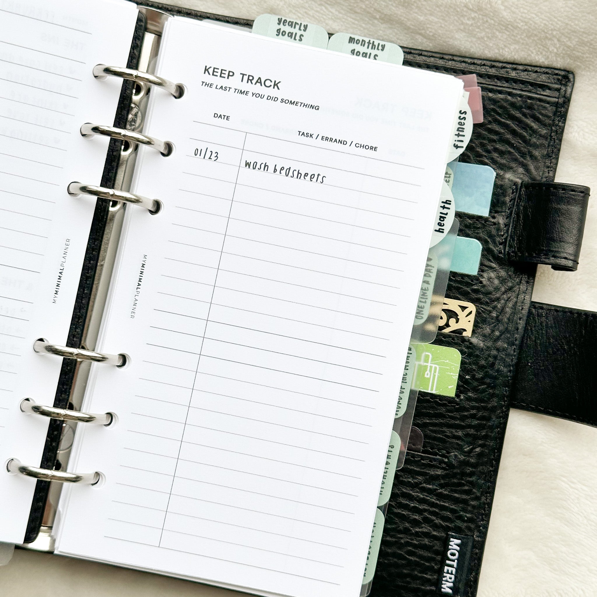 PR247 - Keep Track - Printable Insert – My Minimal Planner