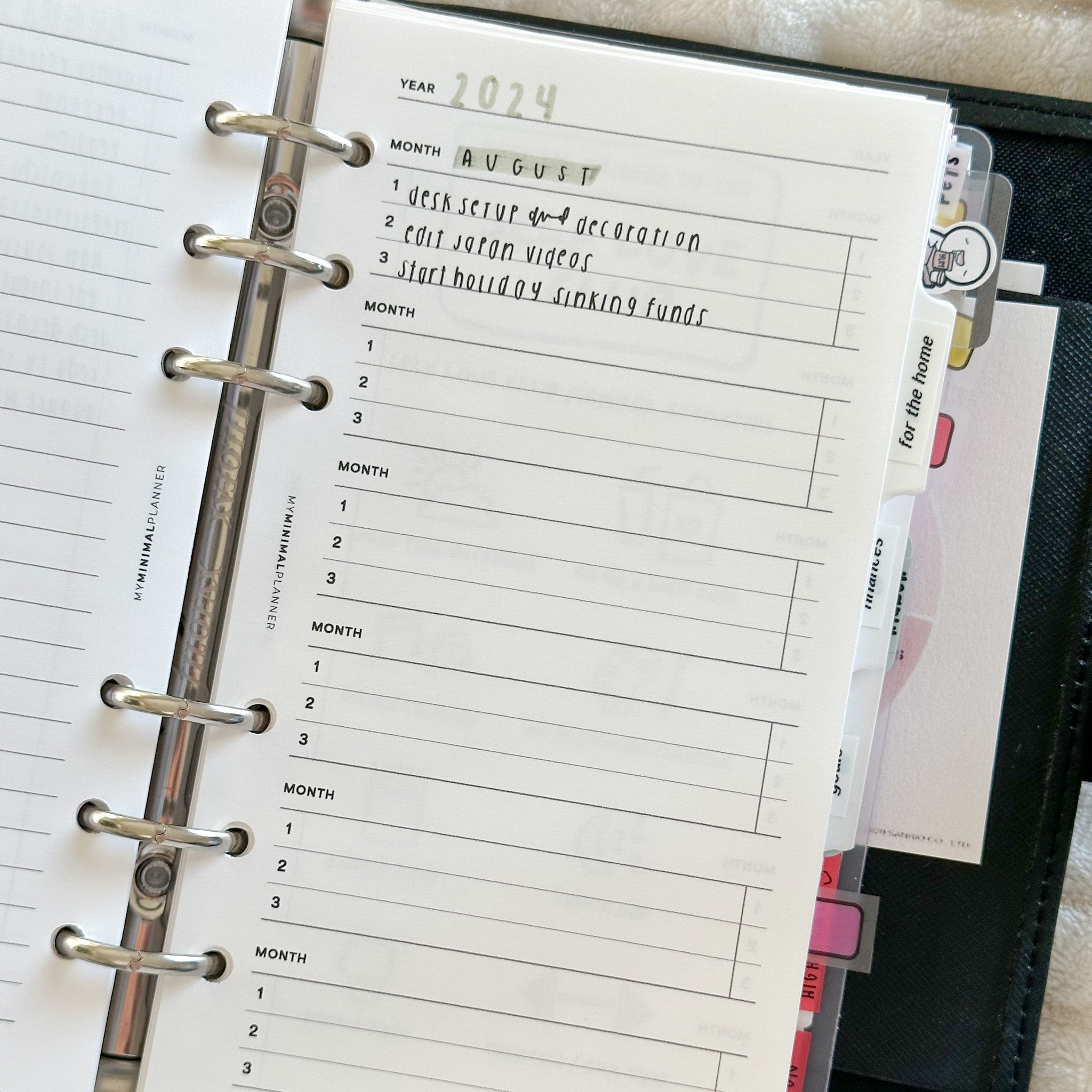 PR306 - Monthly Priorities - Printable Insert – My Minimal Planner