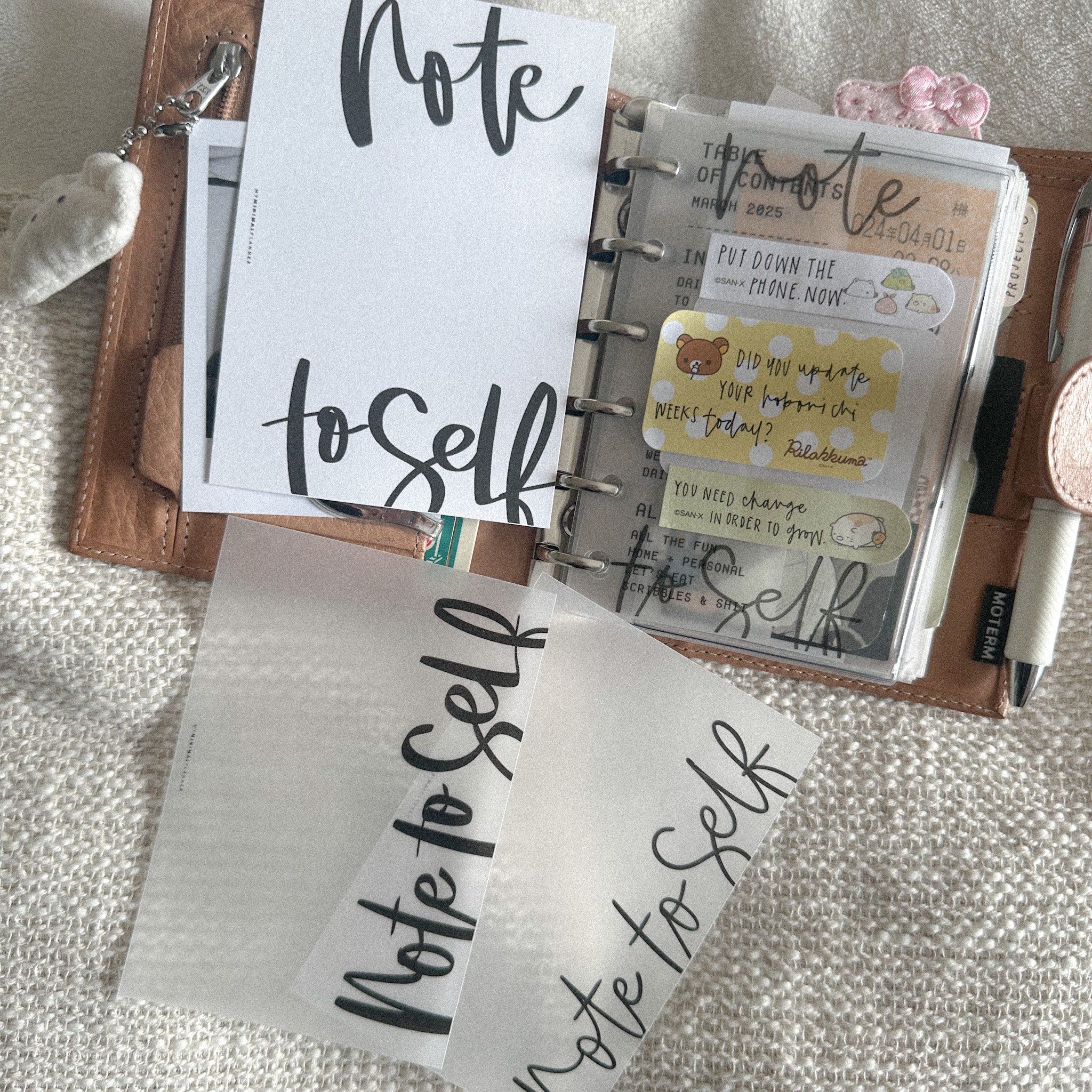PRD241 - Note to Self Bundle - Printable Dashboard – My Minimal Planner