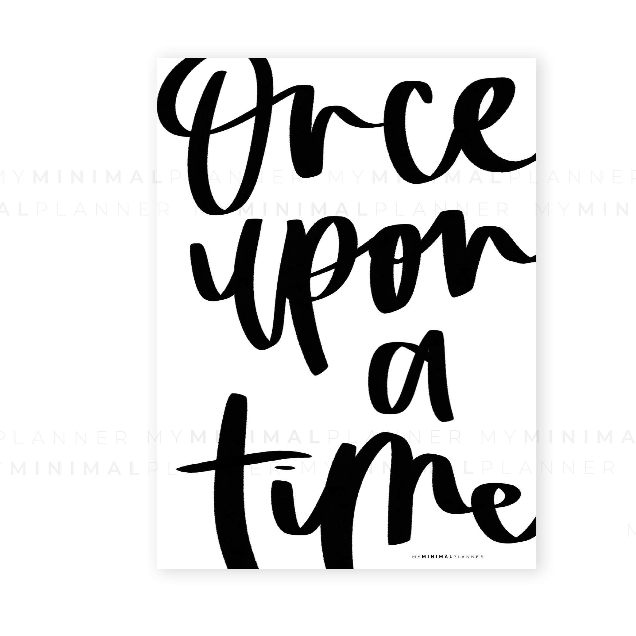 PRD226 - Once Upon A Time - Printable Dashboard – My Minimal Planner