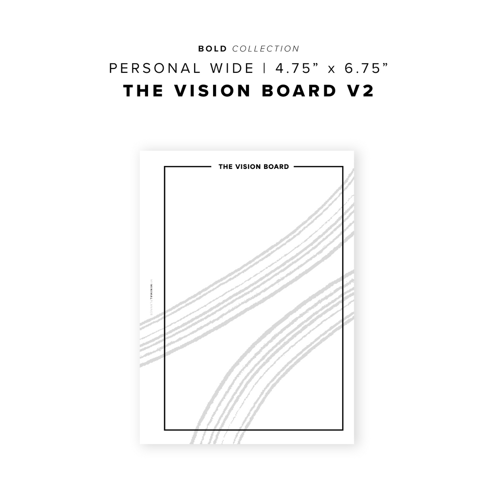 PR240 - The Vision Board V2 - Printable Insert – My Minimal Planner