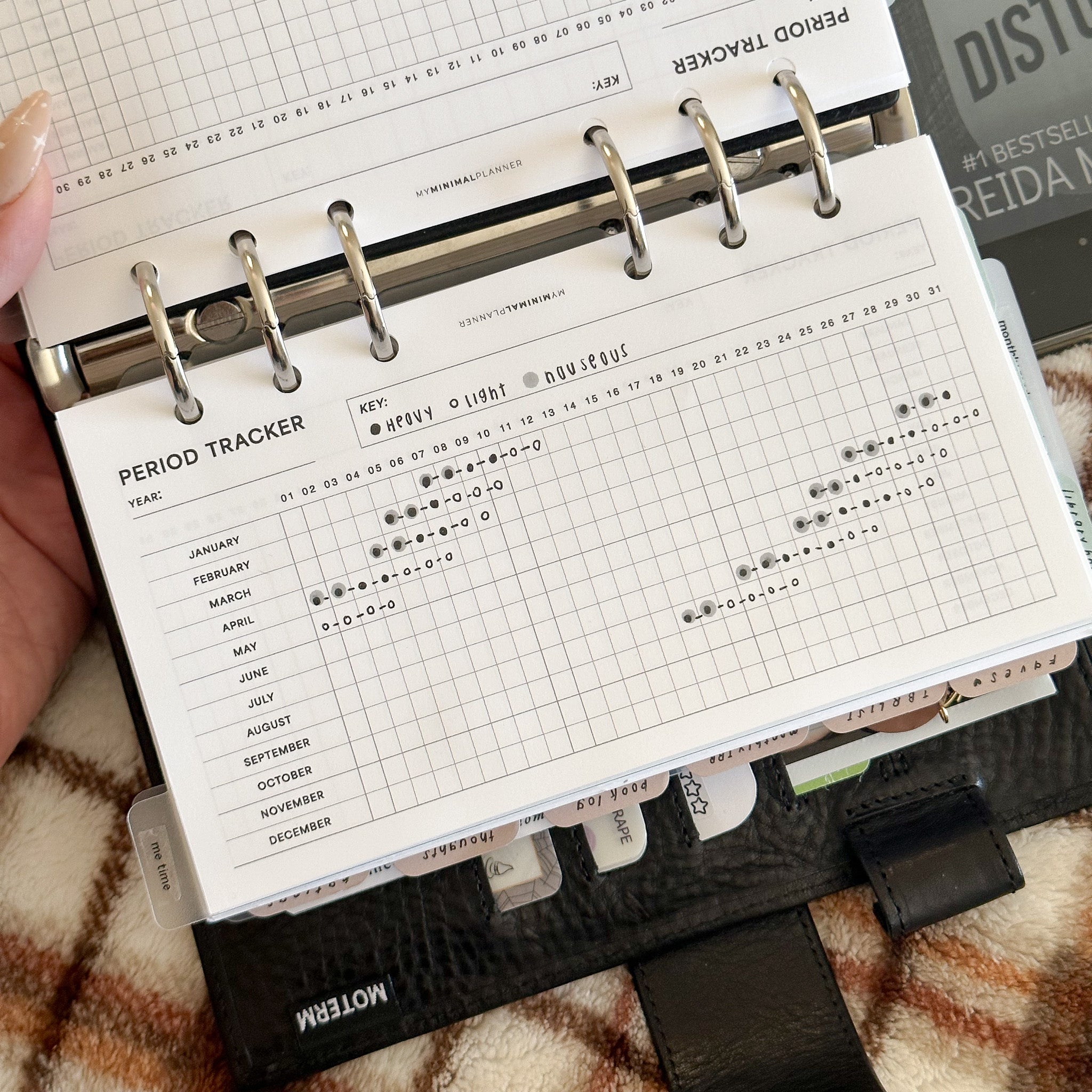 PR214 - Period Tracker - Printable Insert – My Minimal Planner