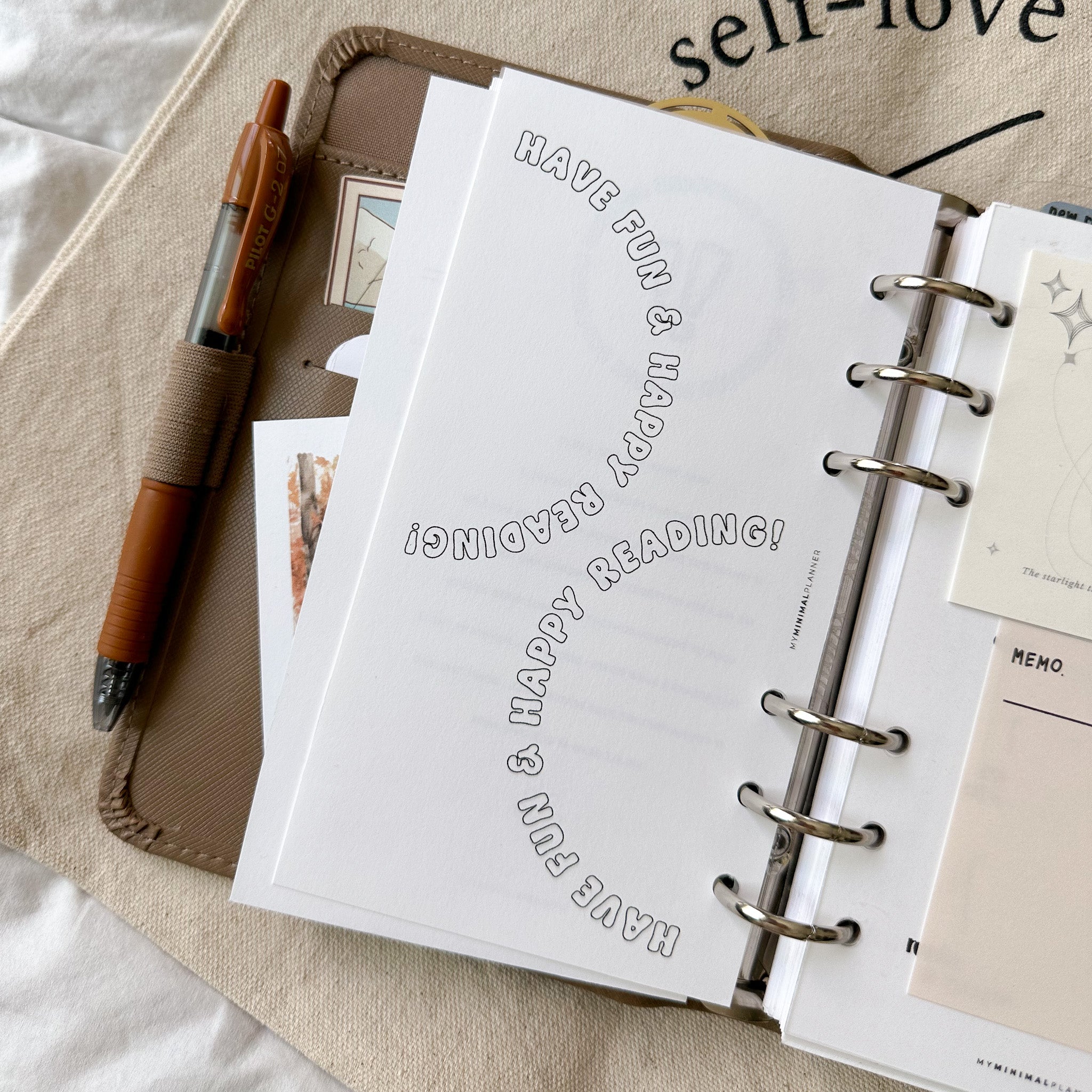 PRD194 - Reading Reminders - Printable Dashboard – My Minimal Planner