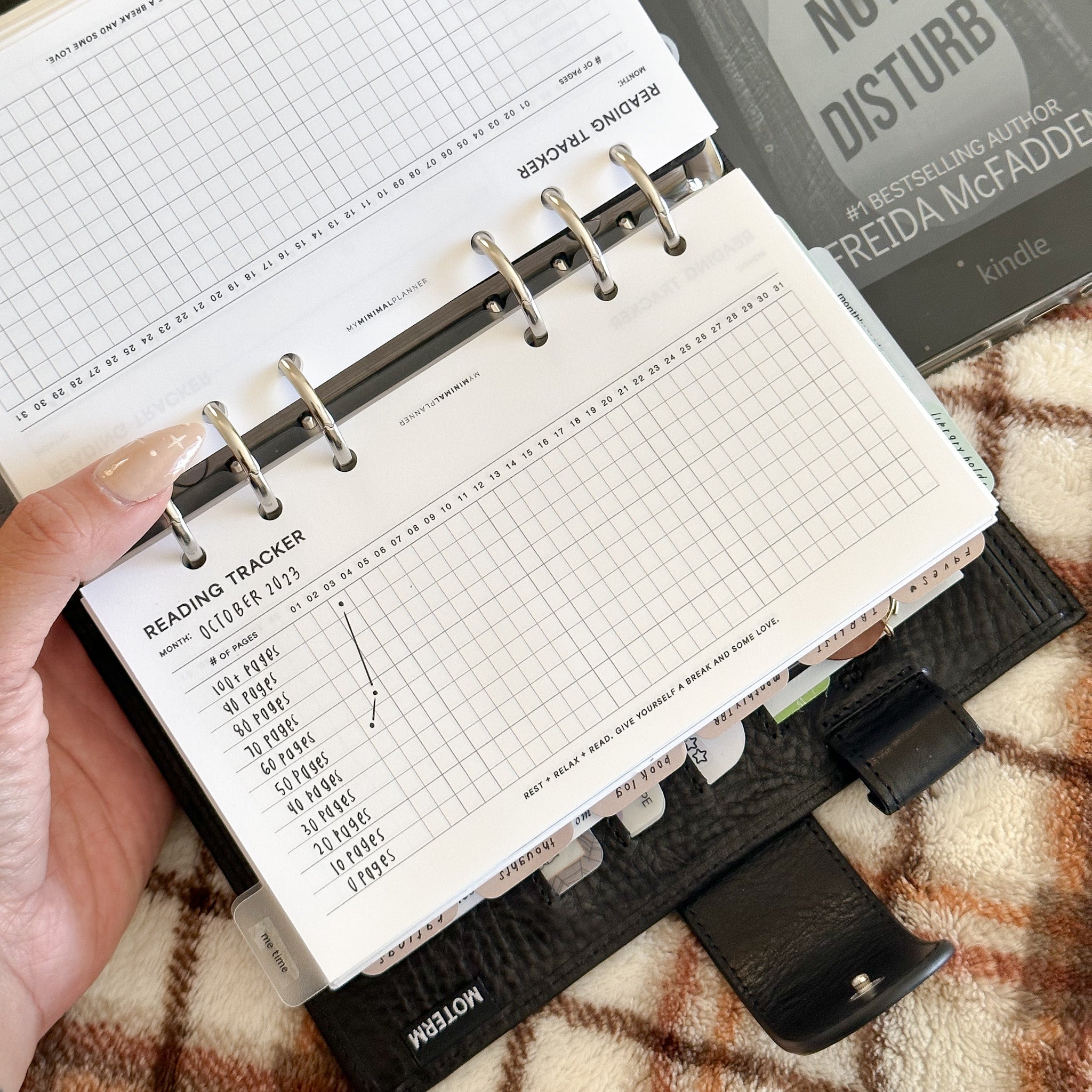 PR215 - Reading Tracker - Printable Insert – My Minimal Planner