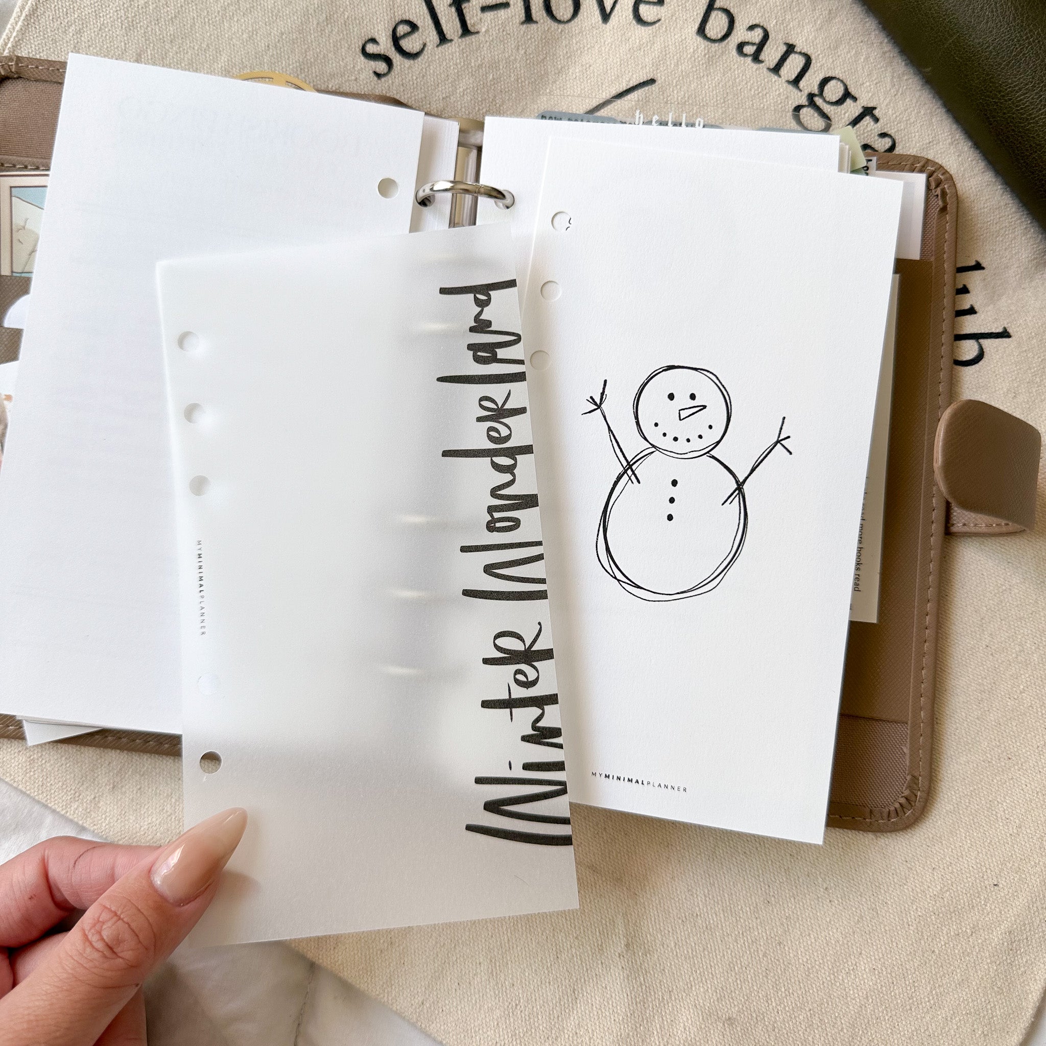 PRD195 - Snowman Land - Printable Dashboard – My Minimal Planner