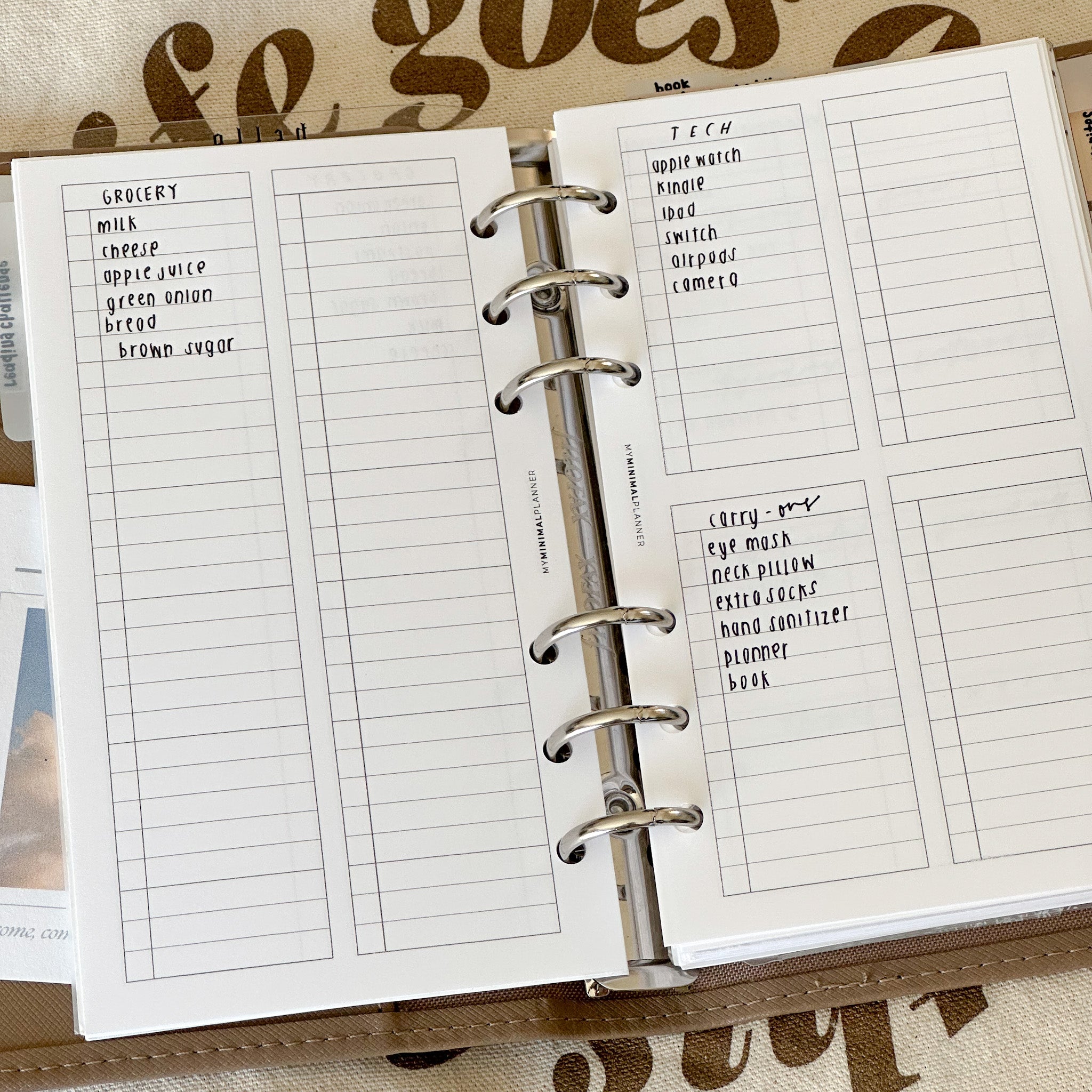 PR259 - The Boxes Duo - Printable Insert – My Minimal Planner