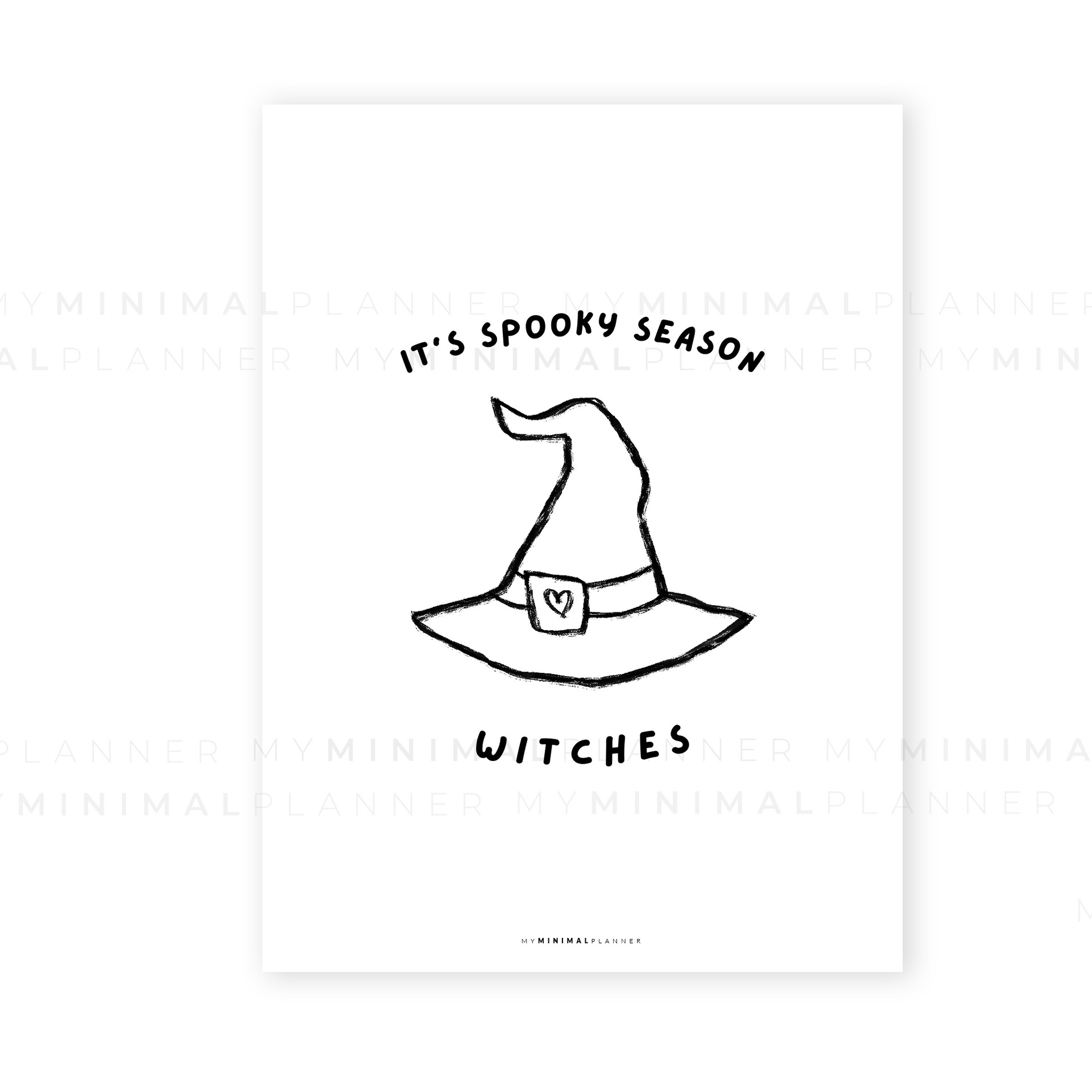 PRD210 - It's Spooky Season Witches - Printable Dashboard – My Minimal ...