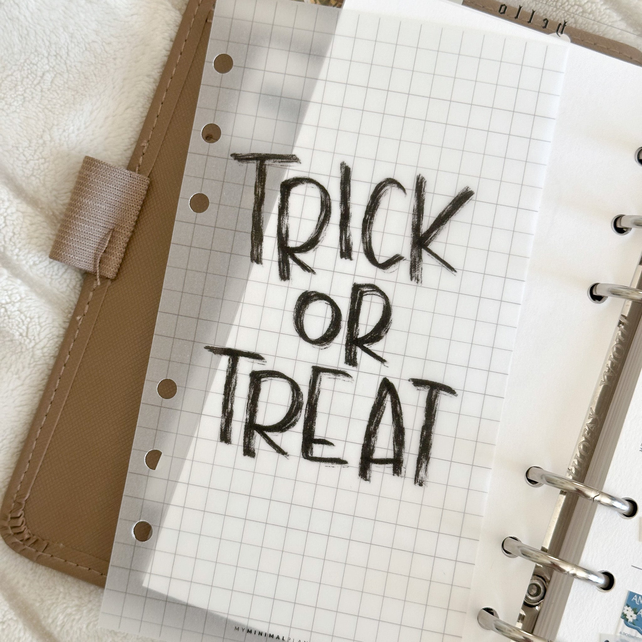 PRD211 - Trick or Treat - Printable Dashboard – My Minimal Planner