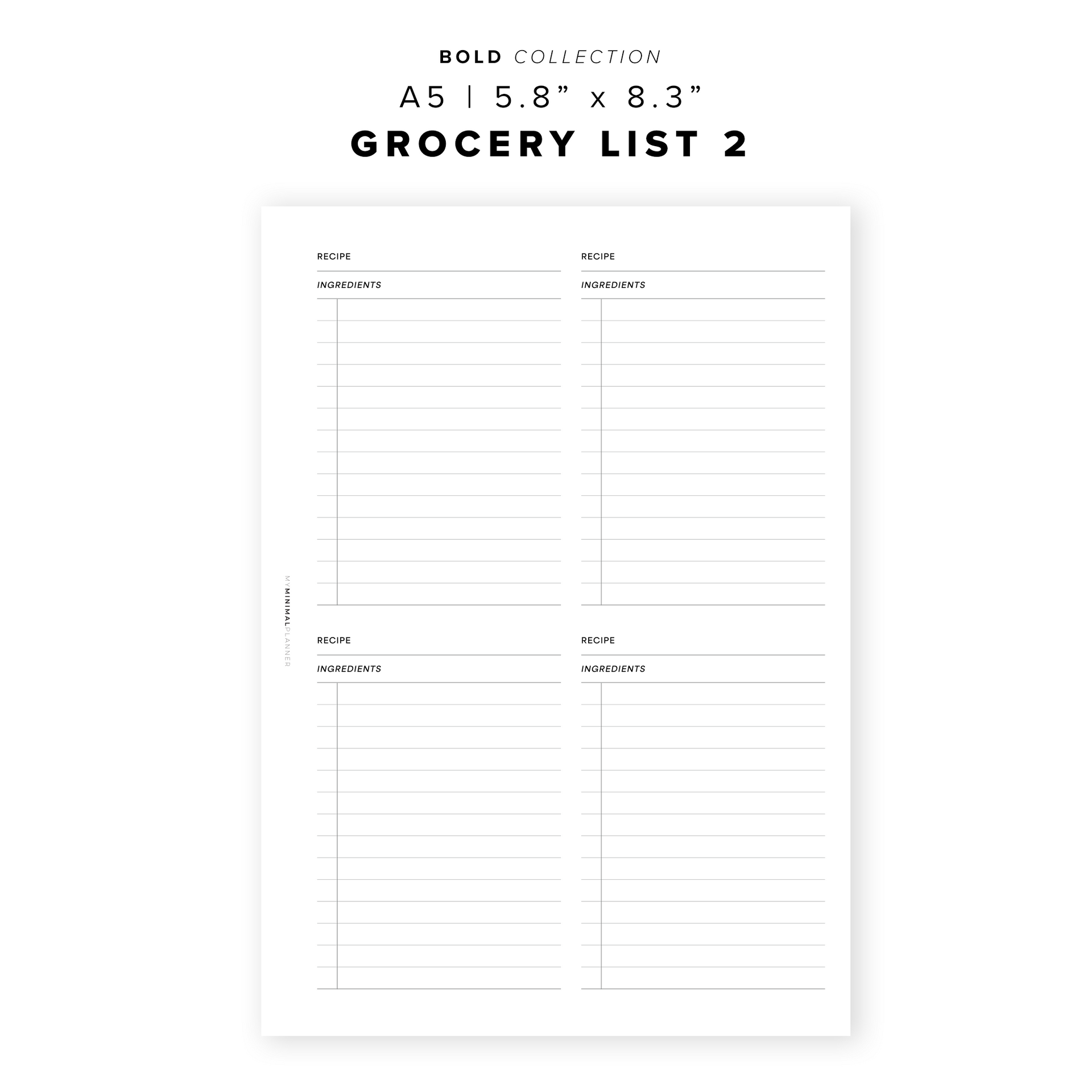 grocery list maker