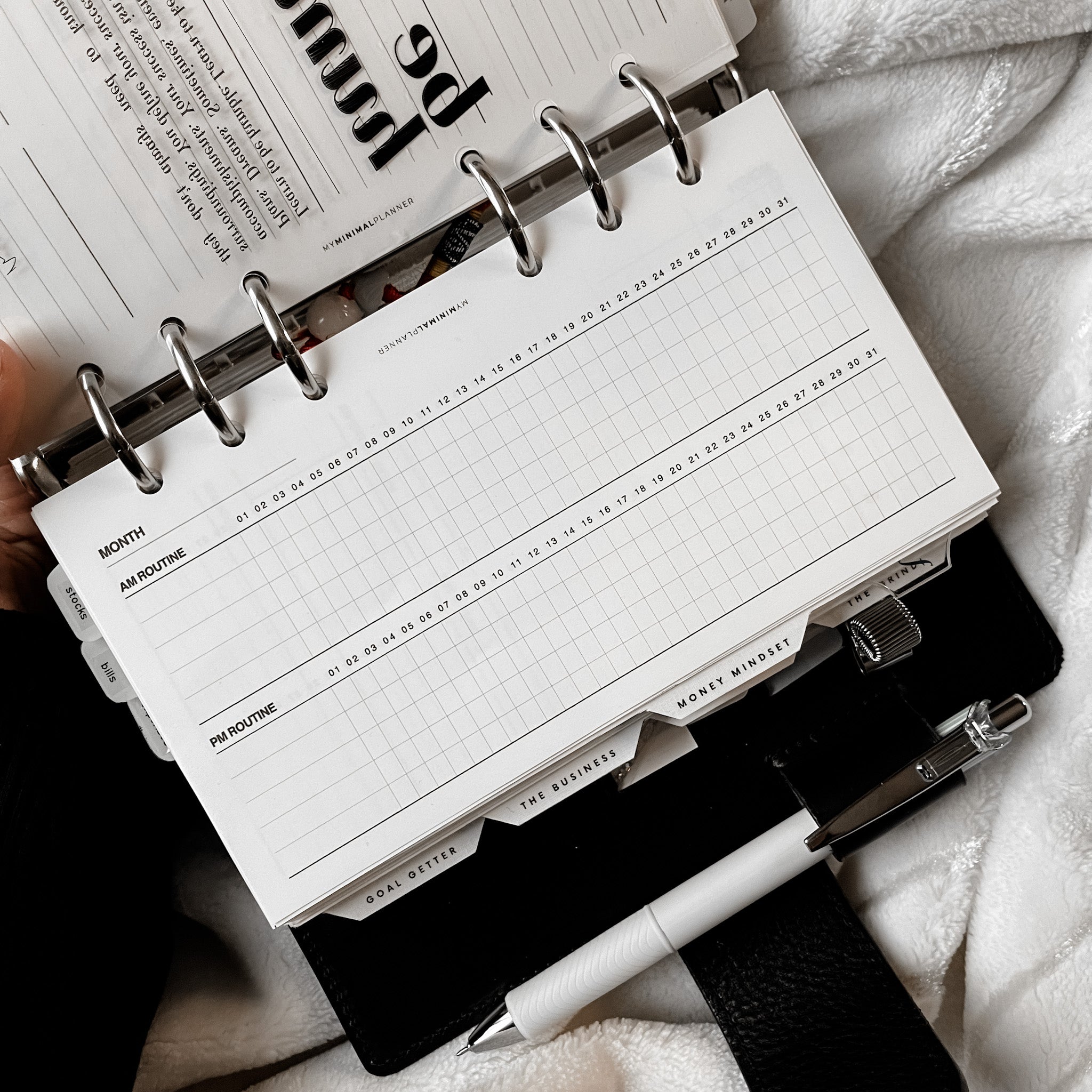 PR93 - AM/PM Routine Tracker - Printable Insert – My Minimal Planner