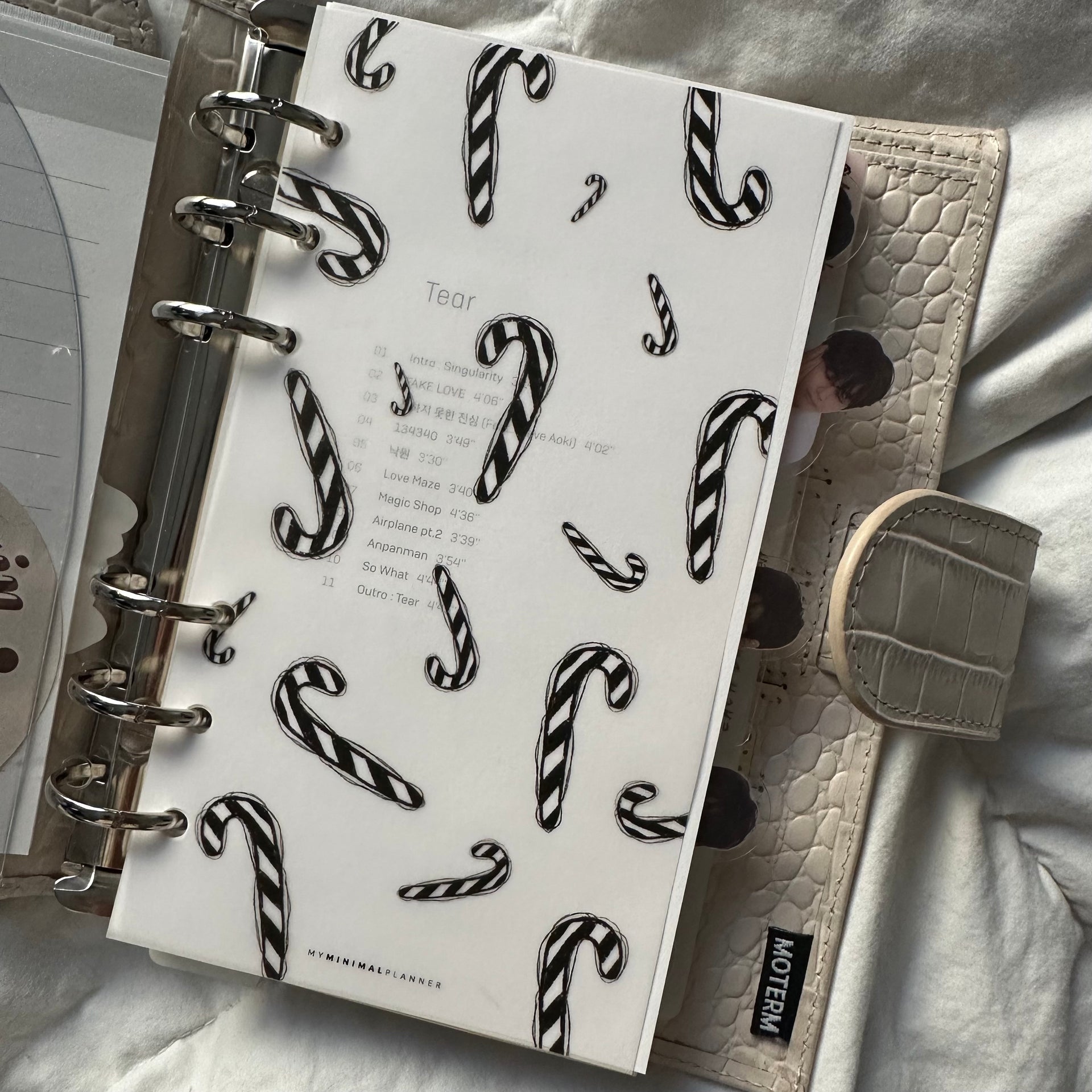 PRD155 - Candy Canes - Printable Dashboard – My Minimal Planner