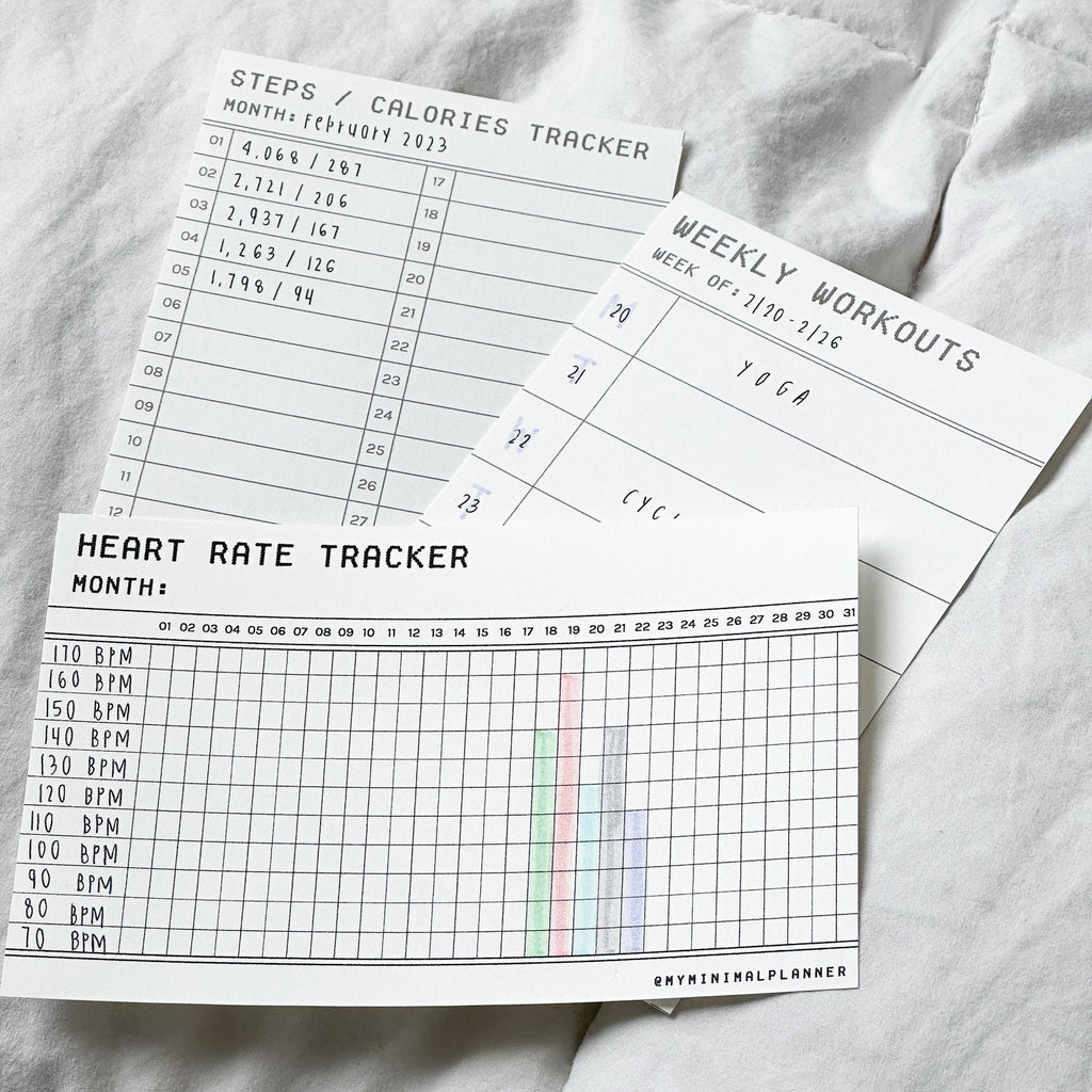 PPC14 - The Health Fitness Bundle - Printable Planner Cards – My ...