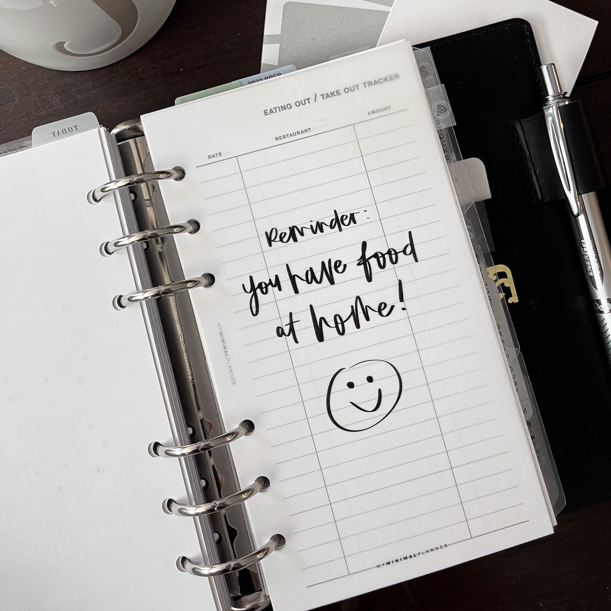 PRD69 - Food Reminder :) - Printable Dashboard – My Minimal Planner