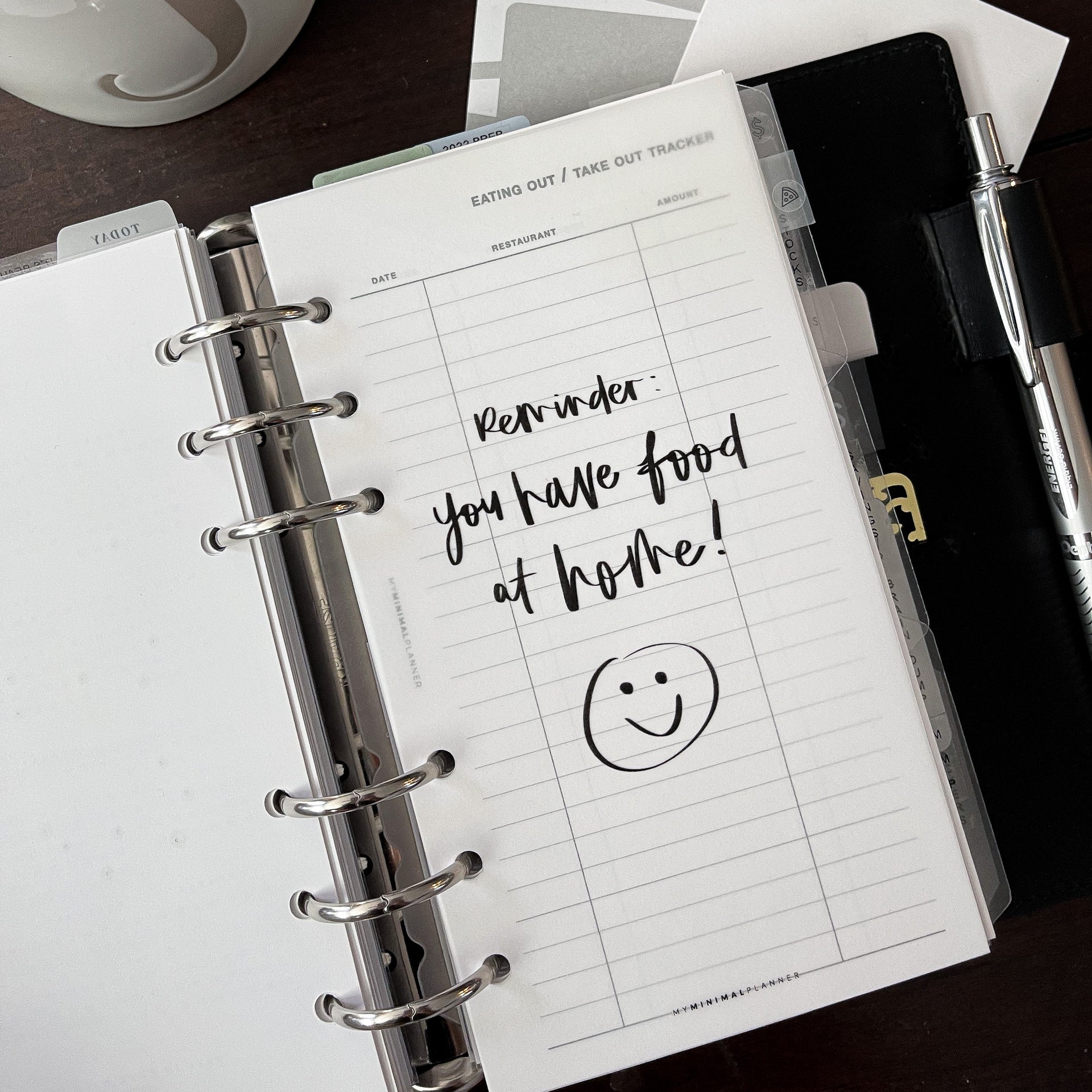 PRD69 - Food Reminder :) - Printable Dashboard – My Minimal Planner