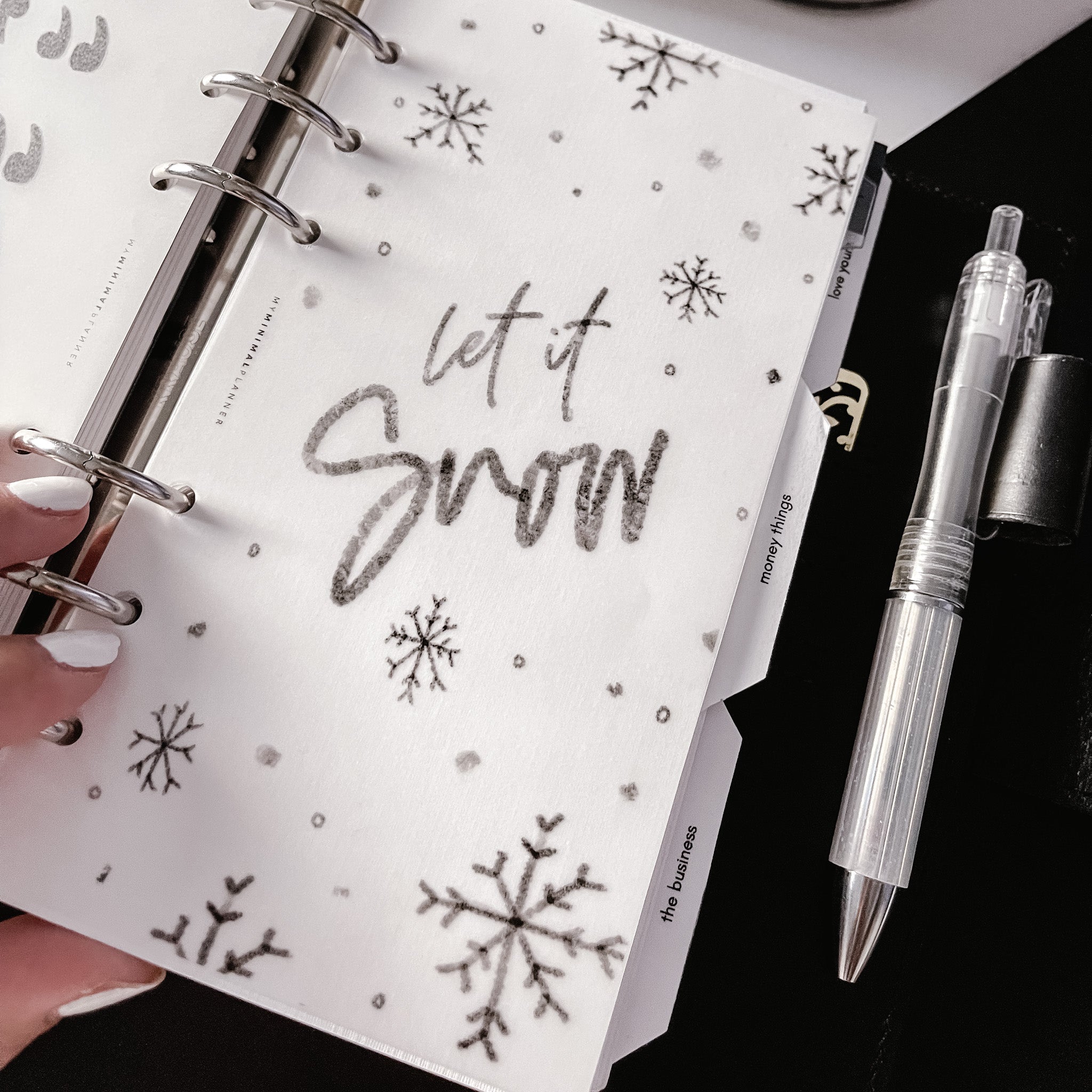 PRD84 - Let It Snow - Printable Dashboard – My Minimal Planner