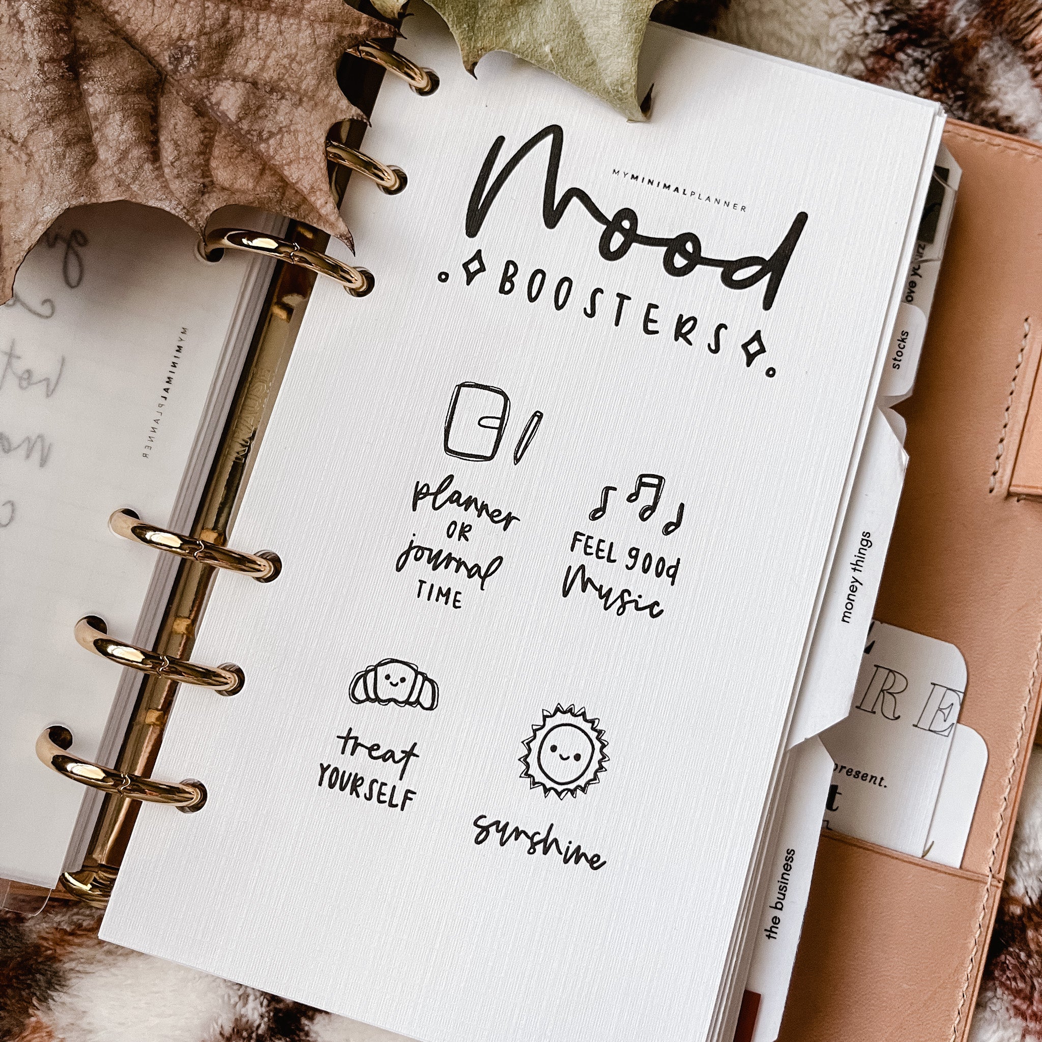 PRD90 - Mood Boosters - Printable Dashboard – My Minimal Planner