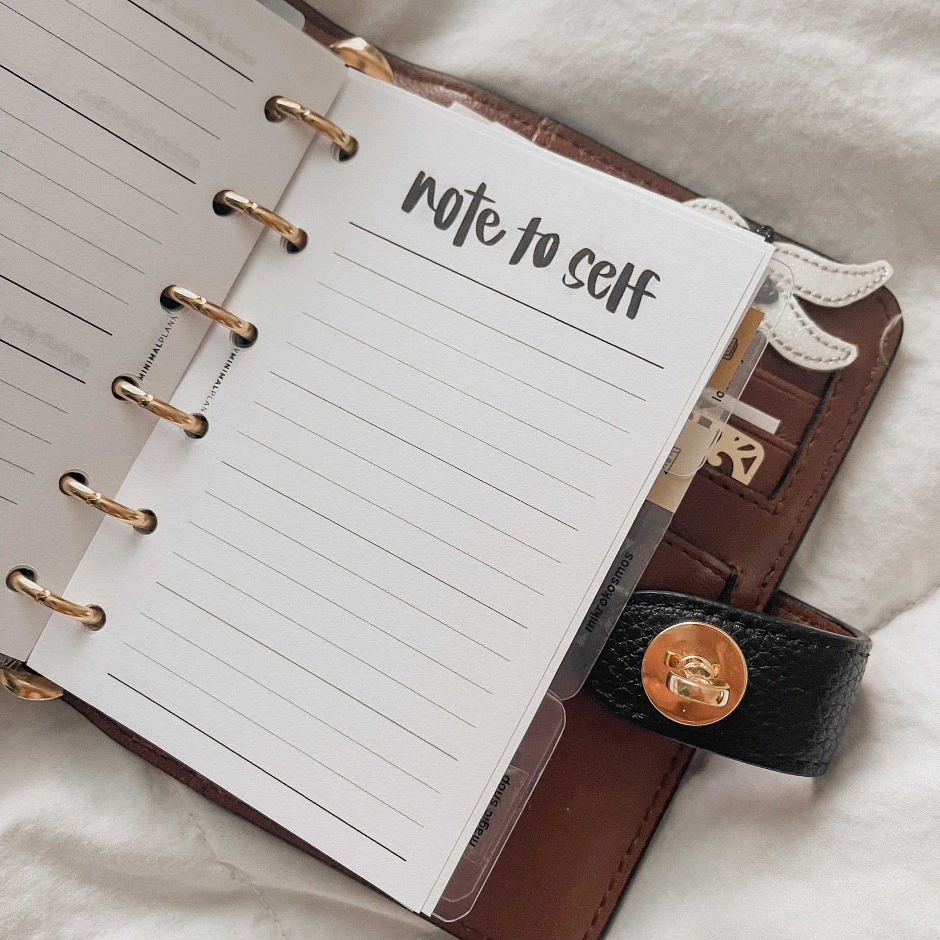 PR160 - Note to Self - Printable Insert – My Minimal Planner