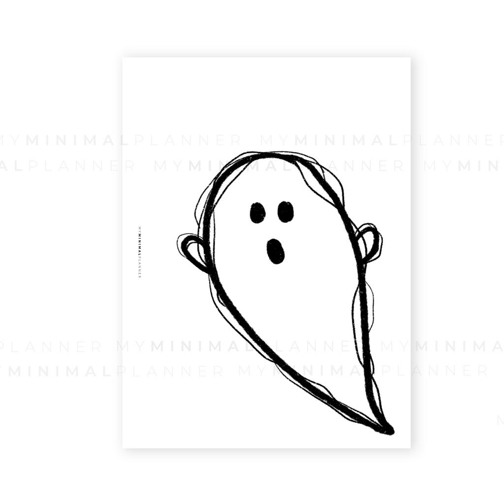 PRD130 - Peek a Ghost - Printable Dashboard – My Minimal Planner