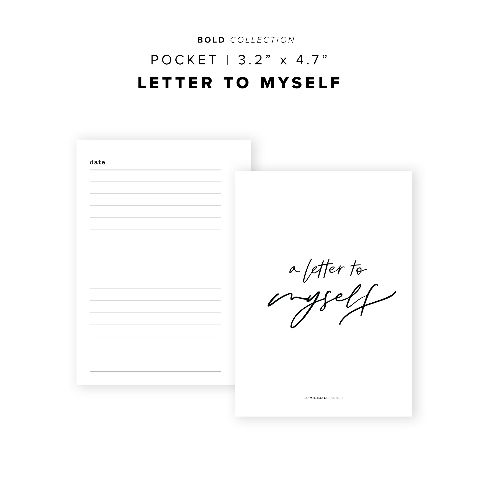 PR94 - Letter To Myself - Printable Insert – My Minimal Planner