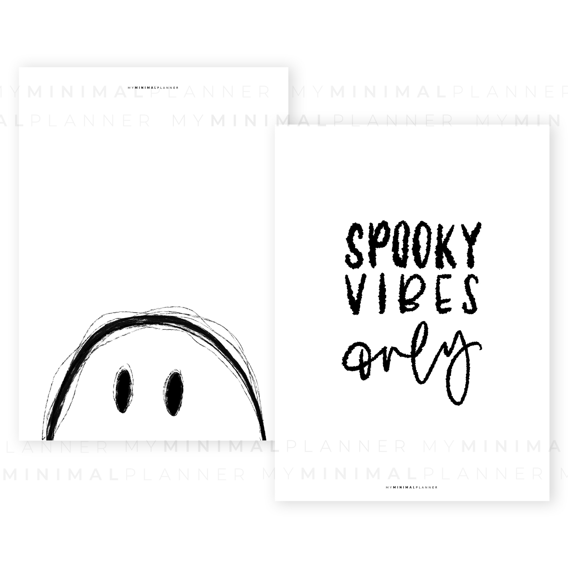 PRD70 - Spooky Vibes Only - Printable Dashboard – My Minimal Planner